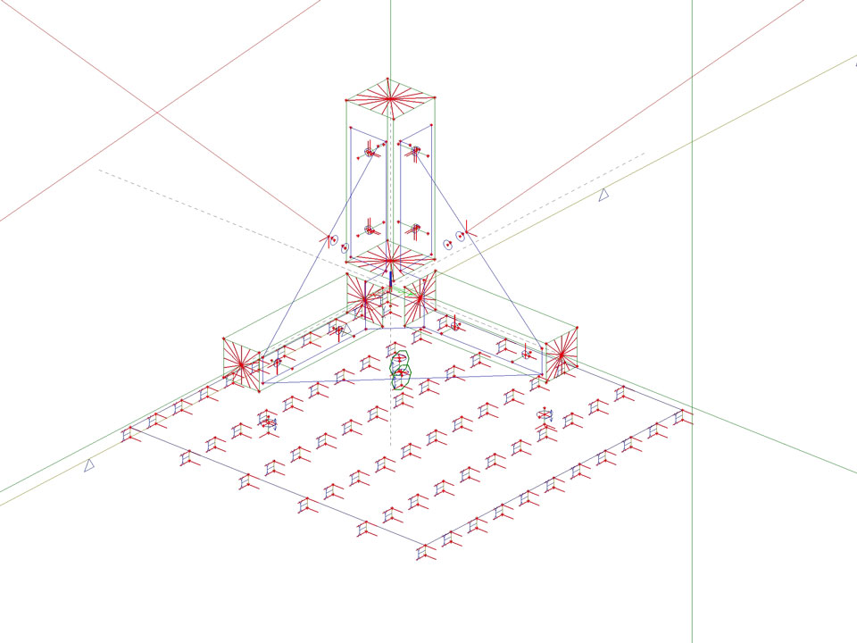Formula 1 Bridgestone Twin Towers Details - STATICS RYKLIN